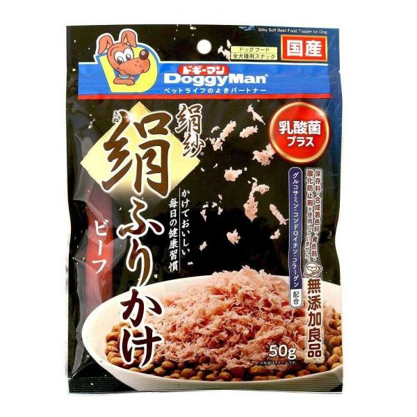 ●毎日食べて欲しいから、保存料、合成着色料、発色剤、酸化防止剤を使わずにつくりました。●毎日のごはんにふりかけて健康維持。●乳酸菌、コンドロイチン、グルコサミン、コラーゲンを配合。●2ヶ月未満の幼犬には与えないでください。