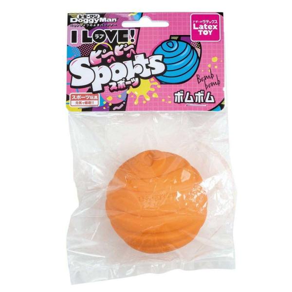 大好きなボールに凸凹をつけて、わんちゃんがお口にくわえやすくしました。ラテックスで柔らかいので、お部屋のなかでもオーナーさんと遊びやすいボールとなっています。