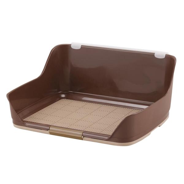 ・高いカベがあるから、元気な男の子のオシッコの飛び散りも安心！シーツ止めクリップ付きで壁側にもシーツがセットできます。・メッシュが付いているからペットシーツへのイタズラも安心！片側のロック解除でペットシーツの交換が簡単！メッシュは取り外し可...