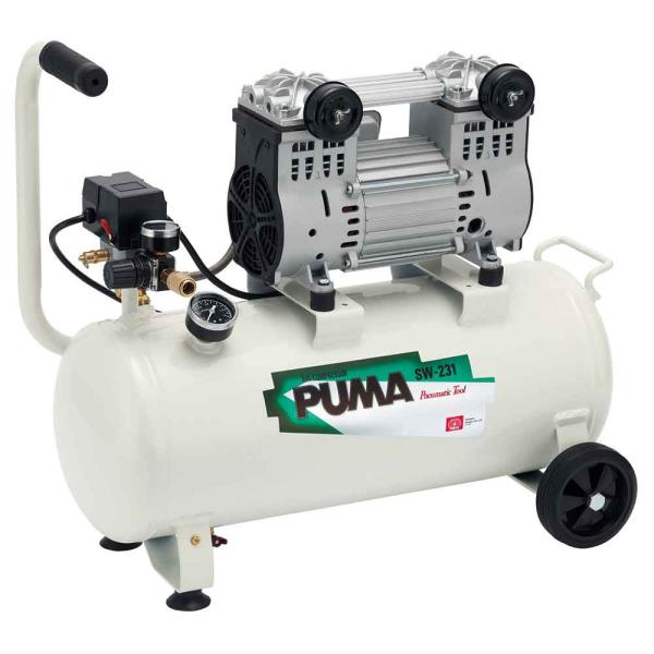 騒音・振動を抑えた新型エアーコンプレッサーです。ダスター、タッカー、小型ネイラー、空気入れ・インパクトレンチなど作業。従来品に比べ10%以上も低騒音で作業環境が改善できます。最高圧力1.0MPaでパワフルな作業もこなせます。オイル式に比べク...