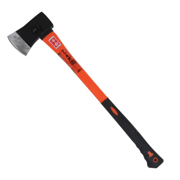 丈夫で耐久性抜群の全鋼刃・グラスファイバー柄です。仮枠作業用のグラスファイバー柄斧。仮枠作業や解体作業に最適です。丈夫なグラスファイバー柄です。全鋼刃で耐久性抜群です。すべりにくいゴムハンドルです。●刃部：全鋼。●刃部：両刃。●全長：約70...