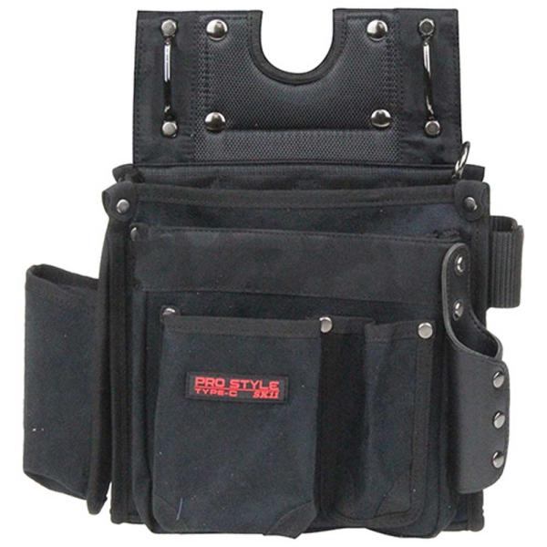 スエード調の素材で迷彩生地の専用設計です。道具・工具・釘などの収納。肌触りが柔らかなスエード調の素材です。耐久性に優れ、使い勝手の良い仕様です。1段目ポケットは金槌などがさせ、取り外しも可能です。2段目ポケットは釘締めなどが差せるホルダーに...