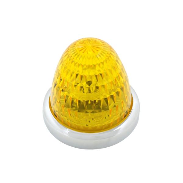 ●樹脂レンズLEDマーカー。●●LED発光色:イエローアンバー主材質:［レンズ］アクリル ／［リング］ABS（クロームメッキ）／［レフレクター］PP・鉄●定格電圧範囲:DC20〜32V●全光束:約8lm●定格電流 （DC28V時）:約20m...