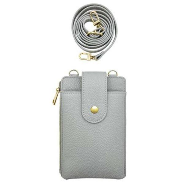 シンプルで持ちやすいデザインのスマホポーチ！カードポケット：2カ所ジッパー付ポケット：1カ所（大事な小物やお金等が入ります）スマートフォンポケット（スマホを収納するポケットです）ショルダーストラップ付（着脱可能で長さ調整が64〜123cmま...
