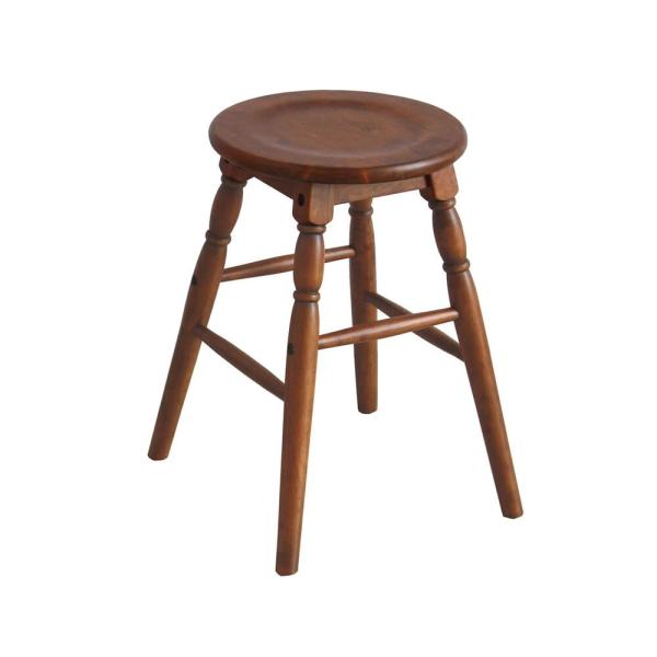 アンティーク調で丸みのあるフォルムが可愛らしいロースツールです。深みのある色味がインテリアを引き締めてくれます。