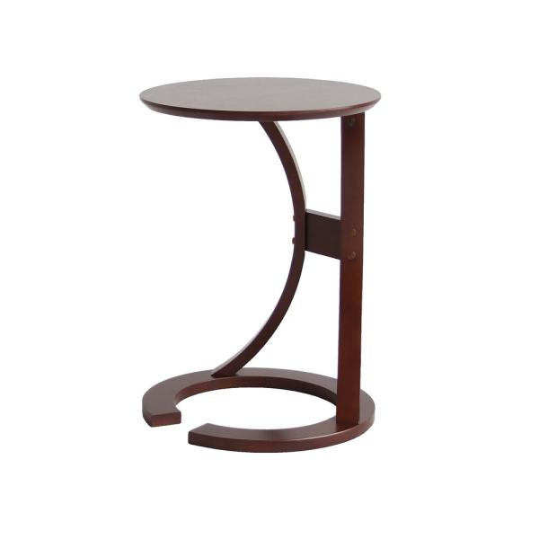 C字型の脚がソファの下にスッと入り、テーブルをぐっと手元まで。くつろぎの時間を、もっと快適にしてくれるサイドテーブルです。天板下の高さは約53cm。ソファー肘の高さがこれ以下であれば、スッと差し込むことが可能です。