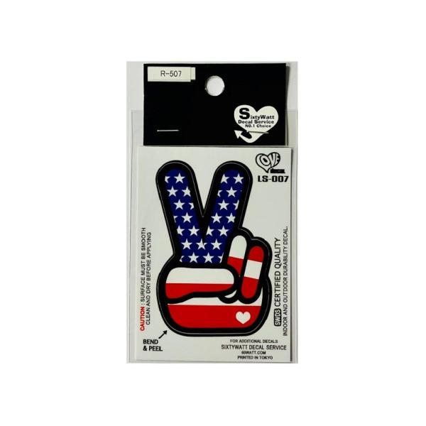 PEACE SIGNのステッカー