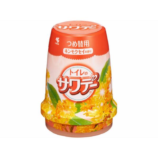 ●上質な香りが広がるトイレ用芳香剤。●こころ安らぐキンモクセイの香りがトイレ空間に心地よく薫ります。●みずみずしい香りのゼリーからやわらかい香りが広がります。●つめ替用●今までのサワデー容器にも使えます。※「SawadayHappy」には使...