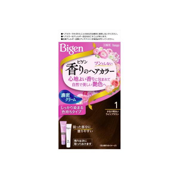 ビゲン香りのヘアカラークリームが「染まり」と「色持ち」をアップして新登場！濃密クリームが生え際に密着染め。色持ち成分配合。日にちが経っても髪色キレイ！ツンとしないほのかなアロマの香りの白髪染め。