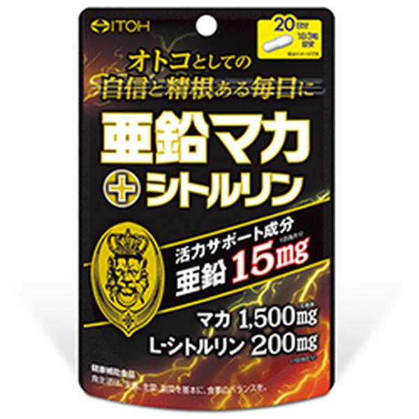 1日当たり亜鉛15mgとマカ1,500mg（生換算）に、注目成分「シトルリン」を配合した、活力サポートサプリメント。亜鉛が必要な方、男としての自信と精根ある毎日を過ごしたい方にオススメです！