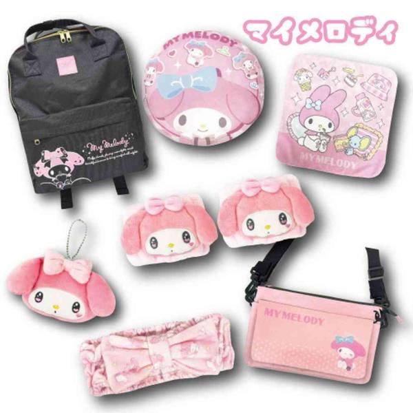 豪華7点セットです。■ 内容 ■1.リュック2.サコッシュバッグ3.ラウンドクッション4.ハンドタオル5.ヘアバンド6.ミニフェイスポーチ7.マスコット付きリストバンド■サイズ（約）■リュック：H35×W25×D15cmサコッシュバッグ：H...