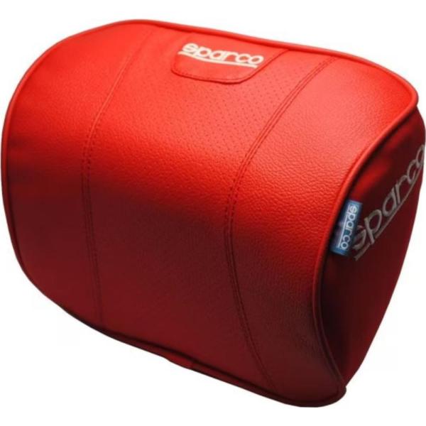 イタリアのモータースポーツ用品ブランド「スパルコ」のDNAを引き継ぐ「sparcoCORSA」のカーアクセサリー。スパルココルサの低反発ピローパッド。長時間のドライブでも快適に首や腰をサポートします。