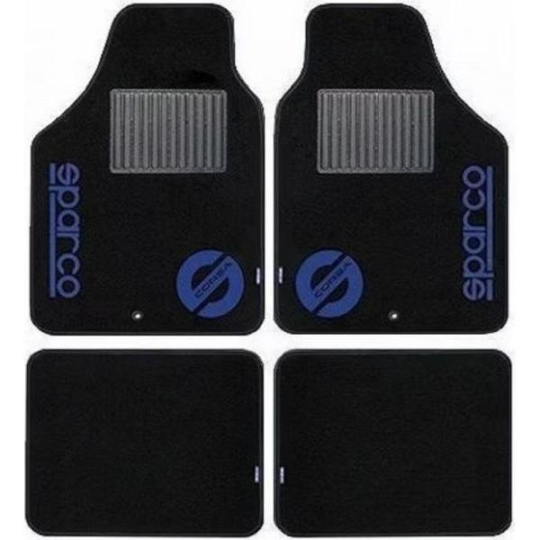 イタリアのモータースポーツ用品ブランド「スパルコ」のDNAを引き継ぐ「sparcoCORSA」のカーアクセサリー。シンプルでカッコいいフロアマット。4枚セットなので、運転席、助手席、後部座席左右のフロアの計4か所に置くことができる。右ハンド...