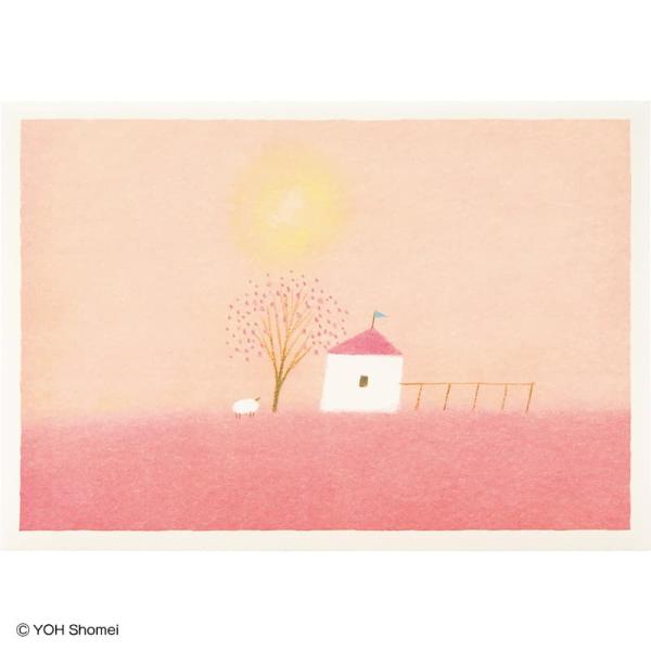 人気の絵本作家、葉 祥明（よう しょうめい）の詩情豊かな風景画がグリーティングカードになりました。シンプルなデザインながら、やわらかなイラストの世界観が生きるよう風合いのあるマーメイド紙を使用しています。カードのデザインと同系色のカラー封筒...