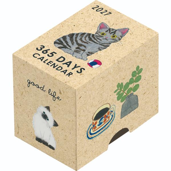 縦4.5×横3cmの超小型サイズの日めくりカレンダーです。365日新しい絵柄が楽しめます。めくった後にノートや手帳に貼ってデコレーションするのにもぴったり！ライフログなどにもお使いいただけます。かわいいボックス入りで、ギフトにもおすすめ！■...