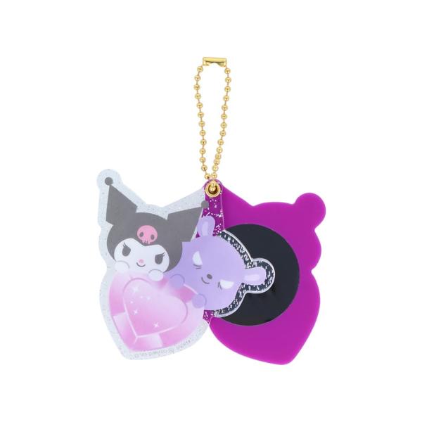 かばんやスクールバッグに付けて、お気に入りのキャラクターをアピールできる！推し活にぴったりなキュートなアイテム♪ラメがかわいいアクリル素材のキーホルダーです。おでかけ先でさっと身だしなみをチェックできるミニミラー付き。キャラクターが引き立つ...