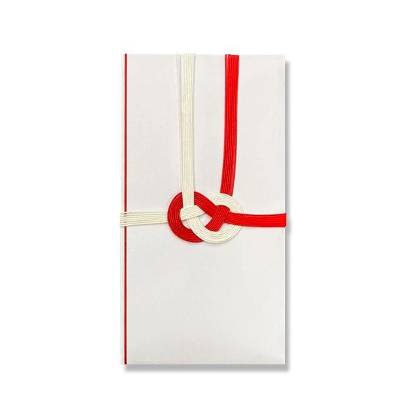 現在の紙幣の大きさに合わせた水引が掛かった金封です。後ろの立折の長さを祝儀と不祝儀で間違えないように長さを変えています。■サイズ：95×180mm