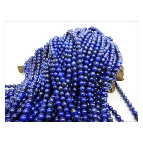 【連売り商品】ラピスラズリ☆商品番号☆石サイズ：Φ6.5±0.2mm穴サイズ：約Φ0.8mm粒数：約60粒一連：約38cm原産地：アフガニスタン※鑑別書は付きません。※形状やサイズのばらつき、表面や穴周りのキズや凹み、粒数の誤差等があります...