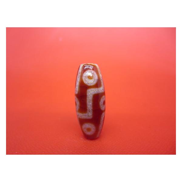 【チベット高級龍紋天珠】☆商品情報☆長さ：約30mm　直径：約Φ12mm穴サイズ：約Φ2mm中国・チベット天珠※こちらは一点物ですので、画像の商品のお届けとなります。※照明等の関係で実際の色と多少イメージが異なる場合がありますのでご了承くだ...