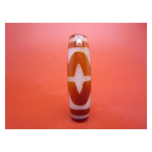 【チベット天珠】☆商品情報☆長さ：約43mm　直径：約Φ12.6mm穴サイズ：約Φ2mm中国・チベット天珠※こちらは一点物ですので、画像の商品のお届けとなります。※照明等の関係で実際の色と多少イメージが異なる場合がありますのでご了承ください...