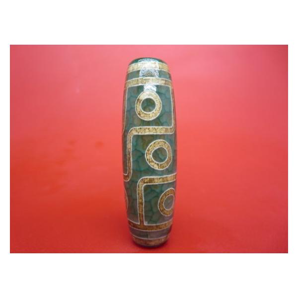 【チベット高級龍紋天珠】☆商品情報☆長さ：約54mm直径：約Φ16mm穴サイズ：約Φ2mm中国・チベット天珠※照明等の関係で実際の色と多少イメージが異なる場合がありますのでご了承ください。 ※こちらは一点物ですので、画像の商品のお届けとなり...