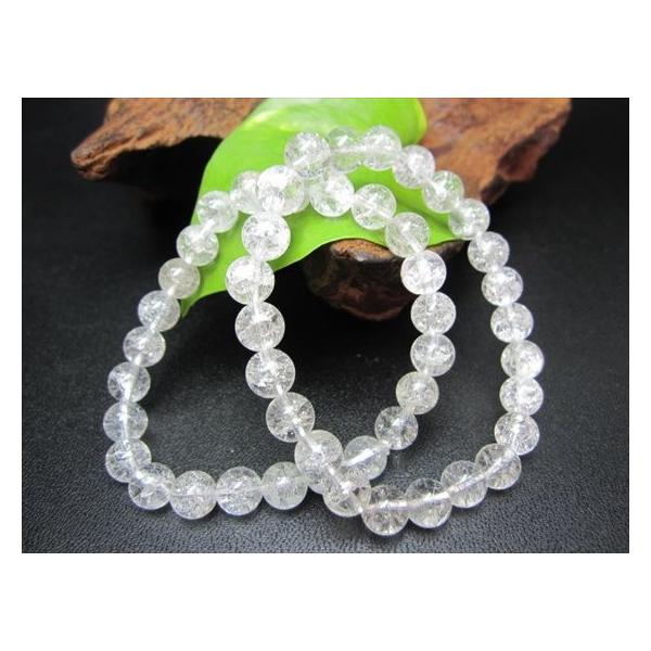 【均一ブレスレット】ヒマラヤクラック水晶☆商品情報☆石サイズ：Φ7.3-8.3mm粒数：約22-23粒手首周り：約16.5cm原産地：ネパール・ガネーシュヒマール山※石の特性上、鉱物が内包される場合がございます。※形状やサイズのばらつき、表...