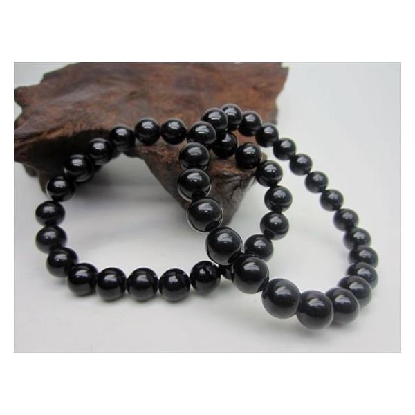 【ブレスレット】ブラックトルマリン☆商品情報☆石サイズ：Φ8.5±0.2mm粒数：23粒手首周り：約16.5cm原産地：ブラジル※形状やサイズのばらつき、表面や穴周りのキズや凹み、粒数の誤差等があります。※商品は選べませんのでご了承ください...