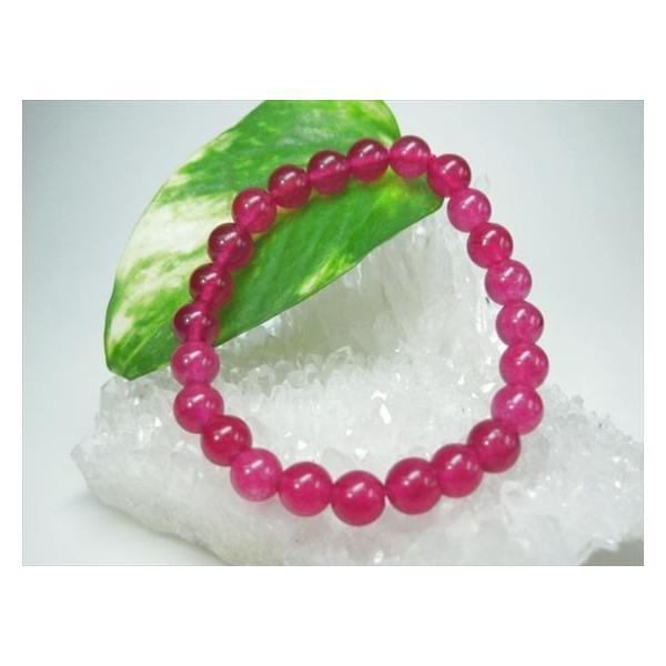 【ブレスレット】カルサイト(着色)☆商品情報☆石サイズ：Φ8.2±0.2mm粒数：約23粒手首周り：約17cm※カルサイトは着色加工されたものになります。※形状やサイズのばらつき、表面や穴周りにキズや凹み等があります。色味や模様等のご指定は...