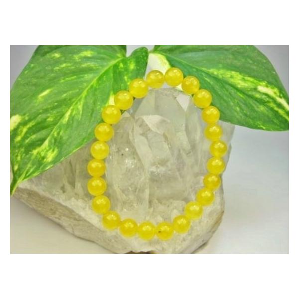 【ブレスレット】カルサイト(着色)☆商品情報☆石サイズ：Φ8.2±0.2mm粒数：約26粒手首周り：約16.5cm※カルサイトは着色加工されたものになります。※形状やサイズのばらつき、表面や穴周りにキズや凹み等があります。色味や模様等のご指...