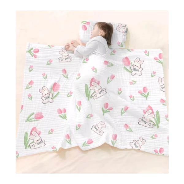 ベビー おくるみ 高密度ガーゼ ブランケット お祝い プレゼント 赤ちゃん スリーパー 安眠 お昼寝 呼吸が楽 ぐっすり 敏感肌 通気性 静電気防止 送料無料
