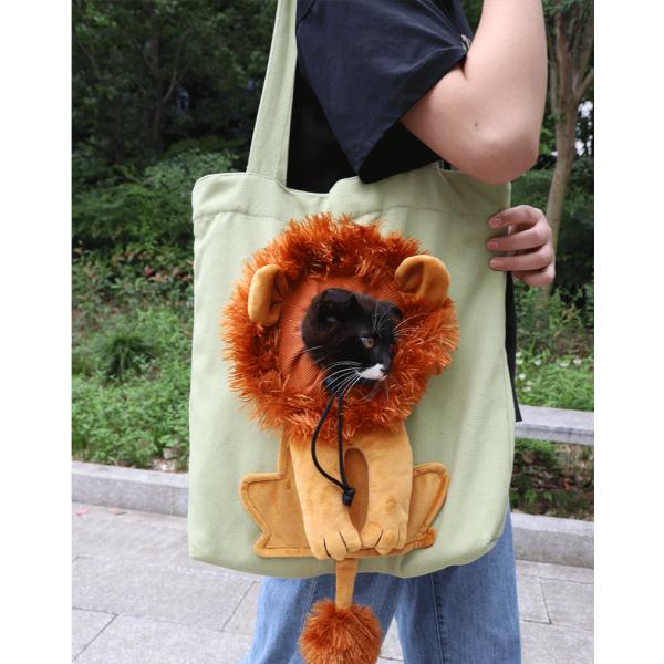 バッグ 猫 キャリーバッグ ペット ペット用 ねこ かわいい 顔出しトートバッグ トート お出かけ 外出 肩掛け 軽量 買い物 病院 ペットサロン トリミング猫と一緒にお出かけ！！！生産国：中国素　材：綿、キャンバスサイズ：40*35*10...