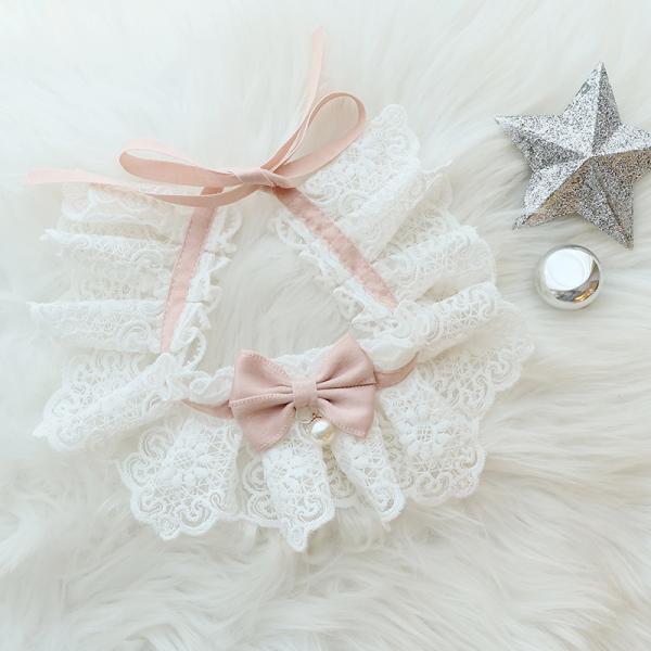 ねこ イヌ ペット 首輪 チョーカー アクセサリー リボン かわいい レース フリフリ フリル 装飾 写真撮影 インスタ tiktok SNS おしゃれ 愛犬 愛猫生産国：中国素　材：綿他おすすめサイズ情報：首回り/犬体重/猫体重XS：15...