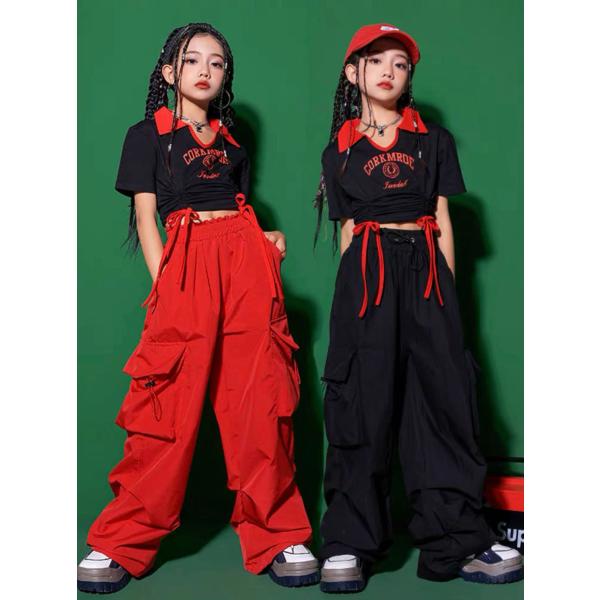 キッズダンス衣装 かっこいい おしゃれ セットアップ 単品 ヒップホップ アイドル KPOP へそ出し パンツ 子供 女の子 ピンク オレンジ イエロー ステージ衣装 練習着 商品内容：セットアップ※単品購入希望の方は相談に乗ります素 材:...