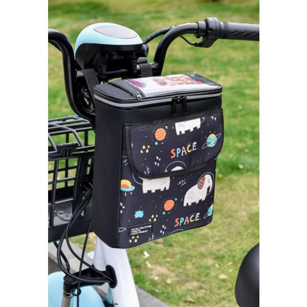 自転車 バッグ 子供 大人 小物 フロントバッグ スマホホルダー 防水 収納便利 旅行 サイクリング お出かけ 散策 公園  軽量 送料無料生産国：中国素　材：オックスフォード生地、ポリエステル他