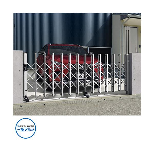 三協アルミ タフゲート2 片開きタイプ キャスタータイプ 45S H1210 伸縮 ゲート 強風などの悪天候にも高い強度と安定感でしっかりガード メーカー名 三協アルミ シリーズ名 タフゲート サイズ 幅 4503mm × 奥行き 160m...