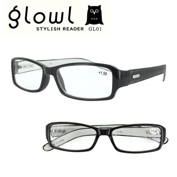 新ブランド“GLOWL（グロウル）” の誕生！！従来品にないお洒落で、ファッション性の高い商品を取り揃え！カジュアルライン合皮素材のテンプル採用ライン高級感とファッション性を両立度数は、+1.00、+1.50、+2.00、+2.50、+3....