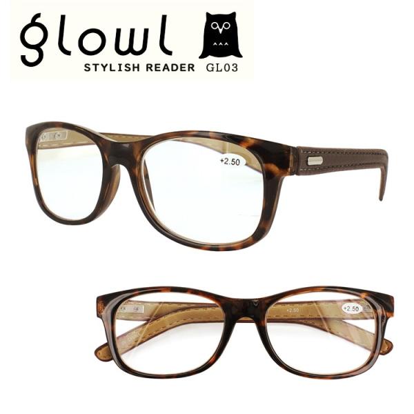 新ブランド“GLOWL（グロウル）” の誕生！！従来品にないお洒落で、ファッション性の高い商品を取り揃え！カジュアルライン合皮素材のテンプル採用ライン高級感とファッション性を両立度数は、+1.00、+1.50、+2.00、+2.50、+3....