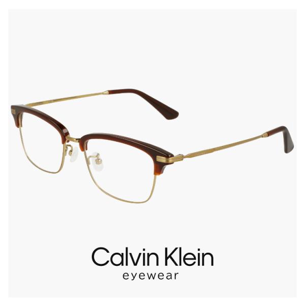 【商品名】メンズ カルバンクライン メガネ ck24120lb-200 calvin klein 眼鏡 CK24120LB サーモント ブロー 型 セル メタル チタン コンビネーション フレーム TITANIUM めがね カルバン・クライ...
