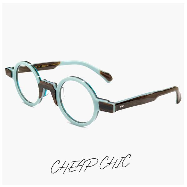 【商品名】小ぶり 個性的 メガネ CHEAP CHIC cc5017 BL 眼鏡 メンズ レディース ユニセックス モデル 小さめ ラウンド 型 フレーム 丸眼鏡 丸メガネ【カラー】ブルー【サイズ】レンズ横幅/約40mmレンズ縦幅/約38m...