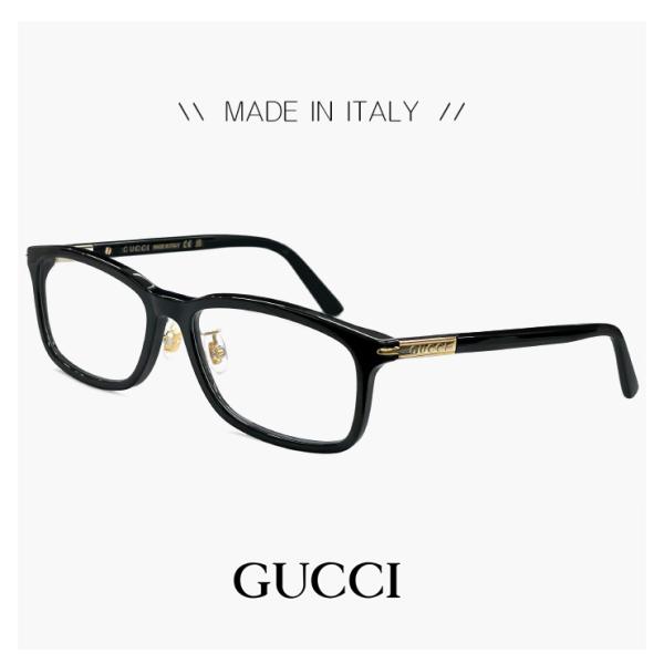【商品名】GUCCI グッチ メガネ GG1506OJ 001 眼鏡 メンズ レディース ユニセックス モデル スクエア 型 フレーム ブラック 黒ぶち 黒縁 正規品 Made In ITALY ジャパンフィット gg1506oj【付属品】...