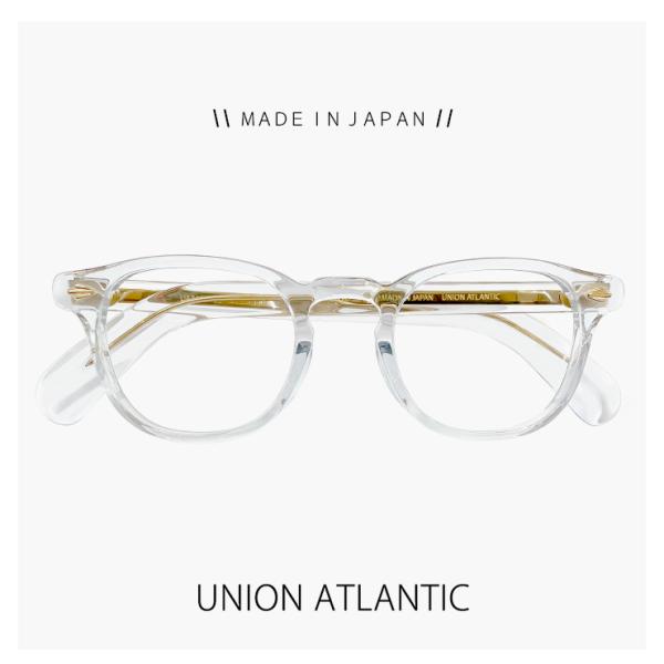 【商品名】ユニオンアトランティック メガネ ua3636-cl 日本製 unionatlantic 眼鏡  メンズ レディース ウェリントン ボスリントン型 太め フレーム 太セル 透明 クリア【付属】ケースレンズクロス【カラー】クリア /...