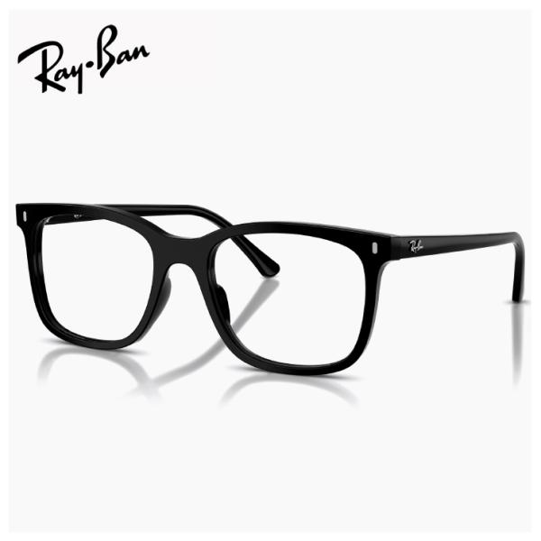 【商品名】レイバン メガネ 眼鏡 rx5446f 2000 53mm Ray-Ban 眼鏡 メンズ RX5446F スクエア ウェリントン 型 フレーム めがね 黒縁 ブラック 黒ぶち フレーム【付属品】専用ケース/レンズクロス【カラー】ブ...