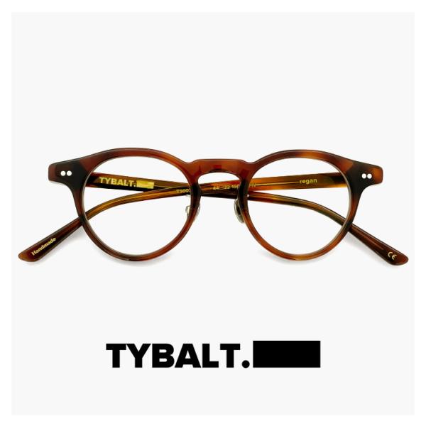 【商品名】ティバルト メガネ TS003 regan c4 TYBALT 眼鏡 regan レーガン メンズ uvカット ボストン 型 丸メガネ レディース ユニセックス モデル【付属】ケースレンズクロス【カラー】BROWN DEMI ブラ...