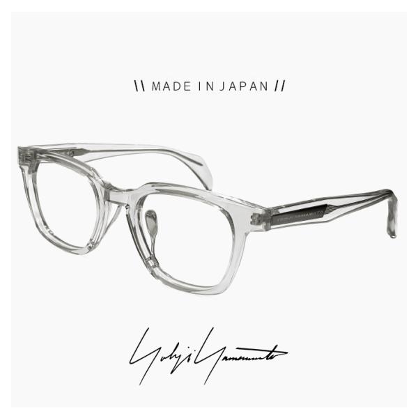 【商品名】メンズ ヨウジ ヤマモト メガネ 日本製 19-0092 3 c03 49mm Yohji Yamamoto 眼鏡 ブランド ウェリントン 型 クリア グレー フレーム【付属品】ケースレンズクロス【カラー】クリアグレー【サイズ】レ...