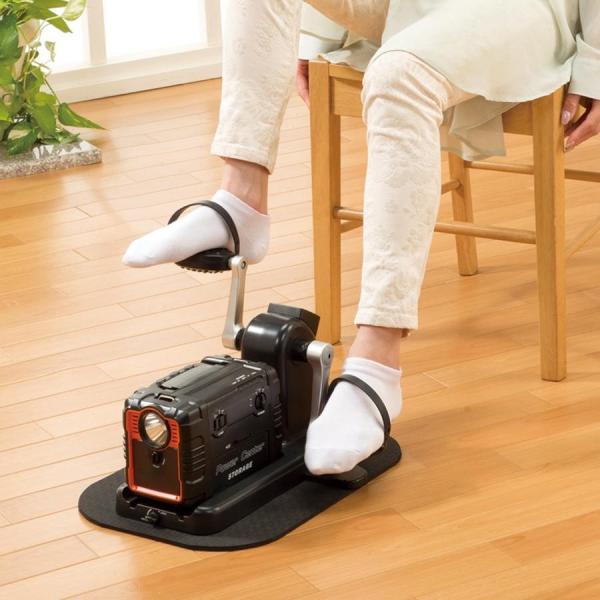 商品名：まわしてチャージ充電丸PRO仕様：サイズ (約)幅34×奥行37×高さ27cm(ペダル装着時)重量 (約)3.5kgACアダプターコード長 (約)2mUSB USB-TypeCUSBケーブルコード長 (約)60cm充電時間 アダプタ...