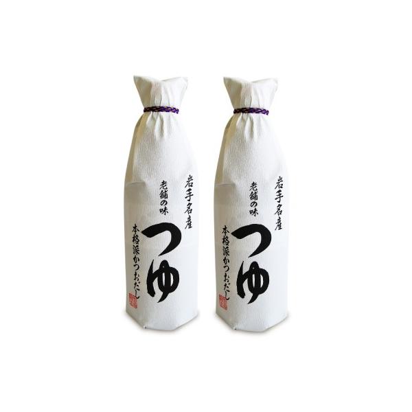 たっぷりのかつお節でダシを取り、長期熟成させた醤油とブレンドした無添加のつゆ。ナチュラル・ミネラルウオーターの早池峰霊水を仕込み水として使用しています。つけ汁には４〜5倍に、かけ汁には8〜10倍に薄めてご使用下さい。その他、天ぷら、お浸し、...