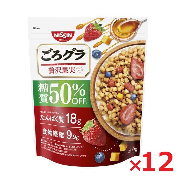 彩り満載で、心弾むグラノーラ！ザクザクおいしい芳醇ダブルメープル仕立ての生地糖質50％オフ(ごろグラ贅沢果実同重量で比較)原材料・成分濃縮大豆たんぱくパフ(濃縮大豆たんぱく粉(大豆(中国産))、オーツフラワー、小麦粉、その他)、オーツ麦フレ...
