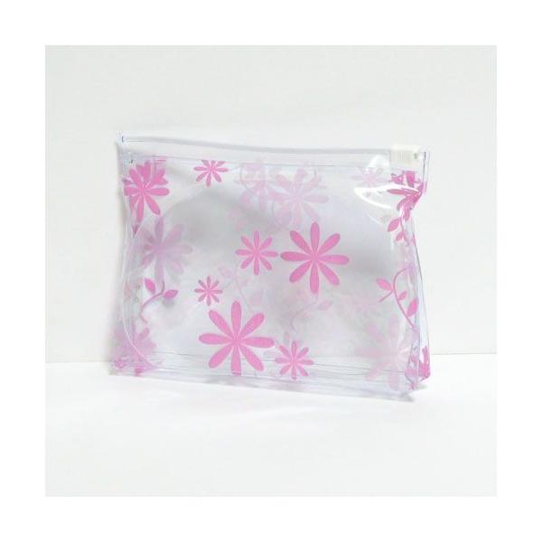 ★レジャー、プール、海、スポーツ、スパ、温泉などあらゆるシーンで便利に使えるビニールポーチ！★トラベル用品や化粧小物などを収納して持ち運びOK！★かわいいフラワー柄でおしゃれにご使用頂けます。●サイズ：(約)タテ11×ヨコ15×マチ3ｃｍ●...