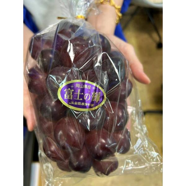 ●産地名岡山県●品種名ブラックシャインマスカット「富士の輝」●内容量約800g / 1房 / 化粧箱入り●商品説明紫色のぶどうの「ウィンク」と大人気のシャインマスカットを交配した新品種！シャインマスカットよりもコクのある甘みと強い香り、蜂蜜...