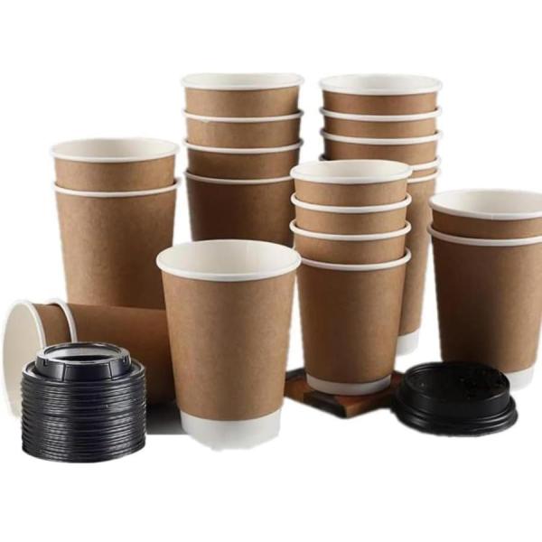 二重断熱紙コップ 断熱 紙コップ 紙コップ 使い捨て コーヒー カップ 蓋つき お茶カップ 耐熱 50個入/100個入 業務用 家庭用